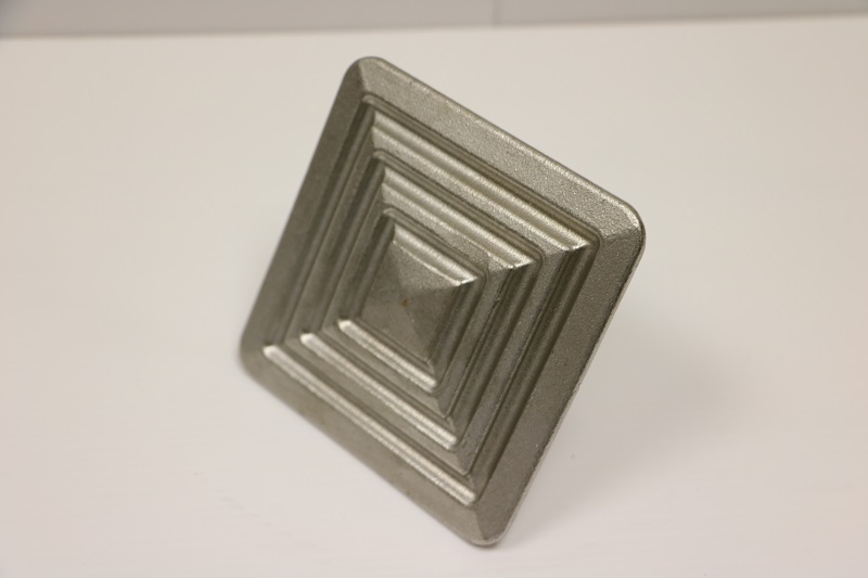 Road Stud - Square 100mm Ribbed stainless steel