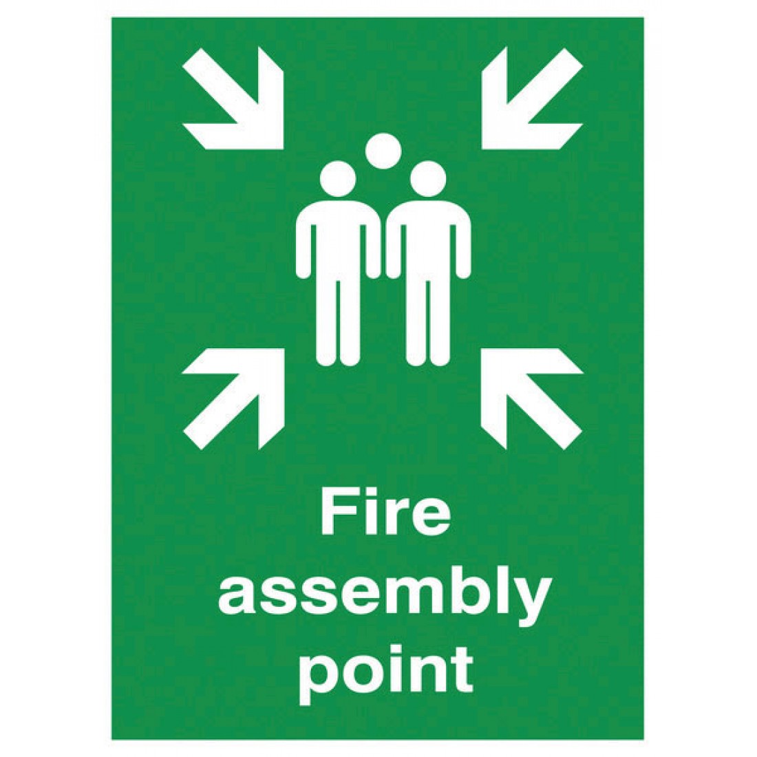Sign - Fire Assembly Point. Can be wall or post mounted.