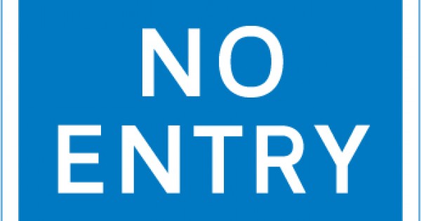 Sign - No Entry Class R2 Microprismatic Reflective Traffic Sign 450mm x ...