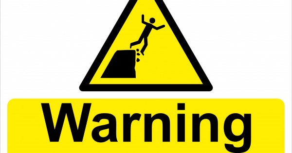 Hazard Sign - Warning Deep Excavations