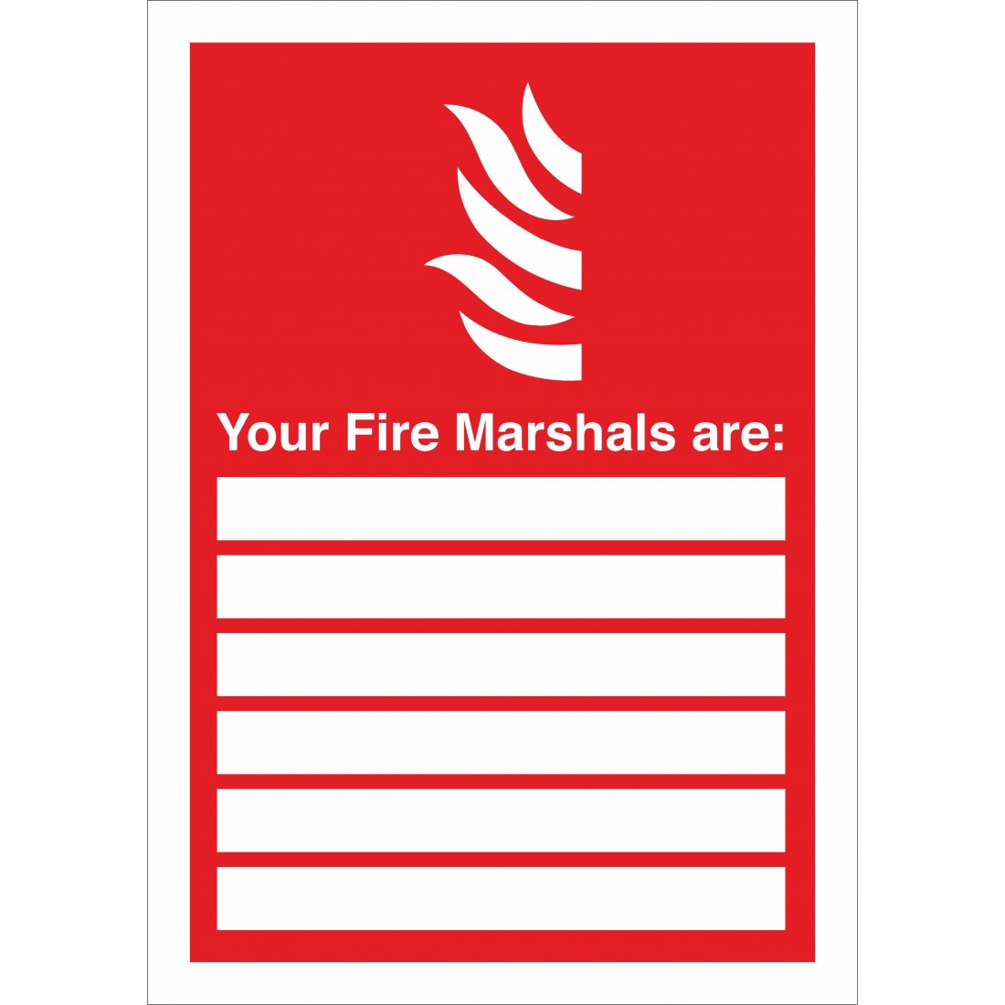Fire Marshals Sign