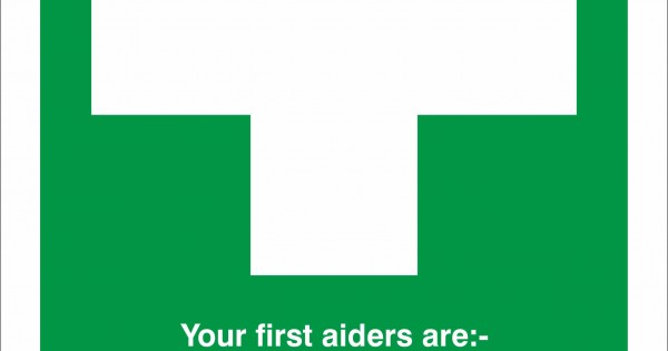 First Aiders Sign