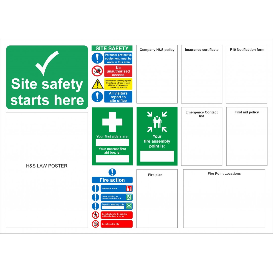 Site Safety Notice Board