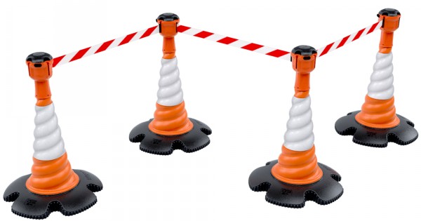 Skipper Retractable Barrier System | Retractable Barrier Cone Toppers ...